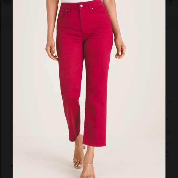 Chico's | Jeans | Nwt Chicos Red Crop Wide Leg Jean 6 | Poshmark